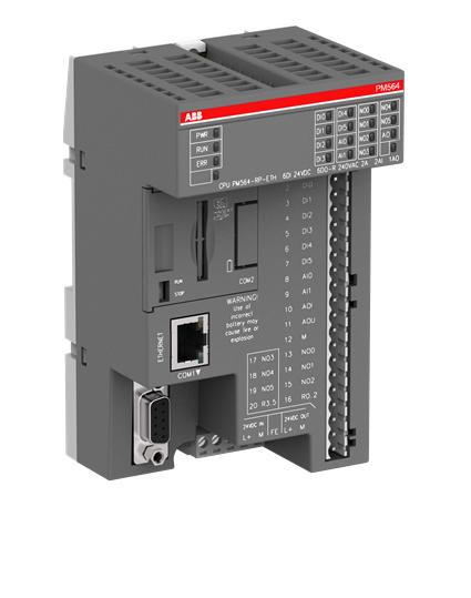 PM564-T ABB PROG. LOGIC CONTROLLER,6DI/6DO/2AI/1AO-PM564-T FOR AC500 ...