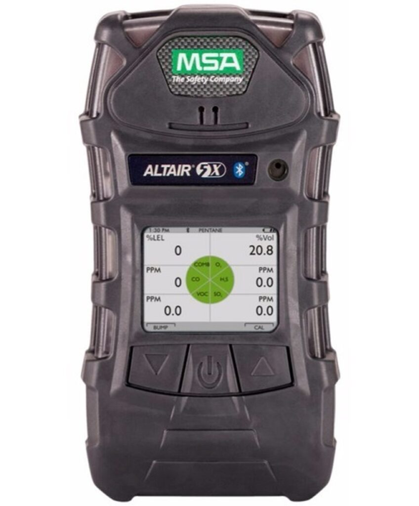 10165445 MSA Multi-Gas Detector, 5 Gas Gas Type, CO, H2S, LEL, O2, PID, ALTAIR 5x.