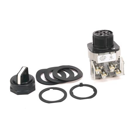 800H-HR2B ALLEN-BRADLEY Selector Switch, 2-Position, Maintained, Black ...