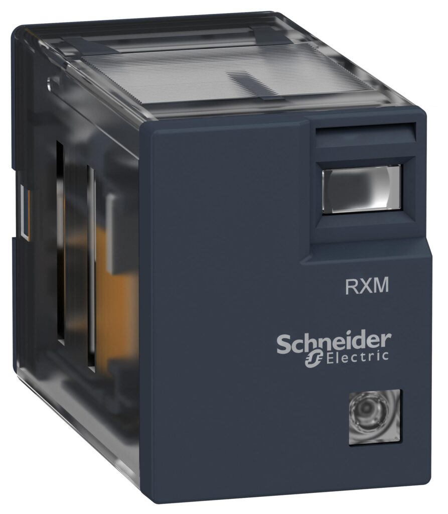 RXM2LB2BD Schneider Power Relay, DPDT, 24 VDC, 5 A, Zelio RXM, Socket.