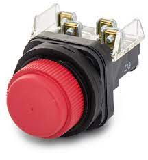 800H-R6A ALLEN-BRADLEY Push Button, Booted Flush Head, Red, 1NO/1NC Contacts, 30mm.