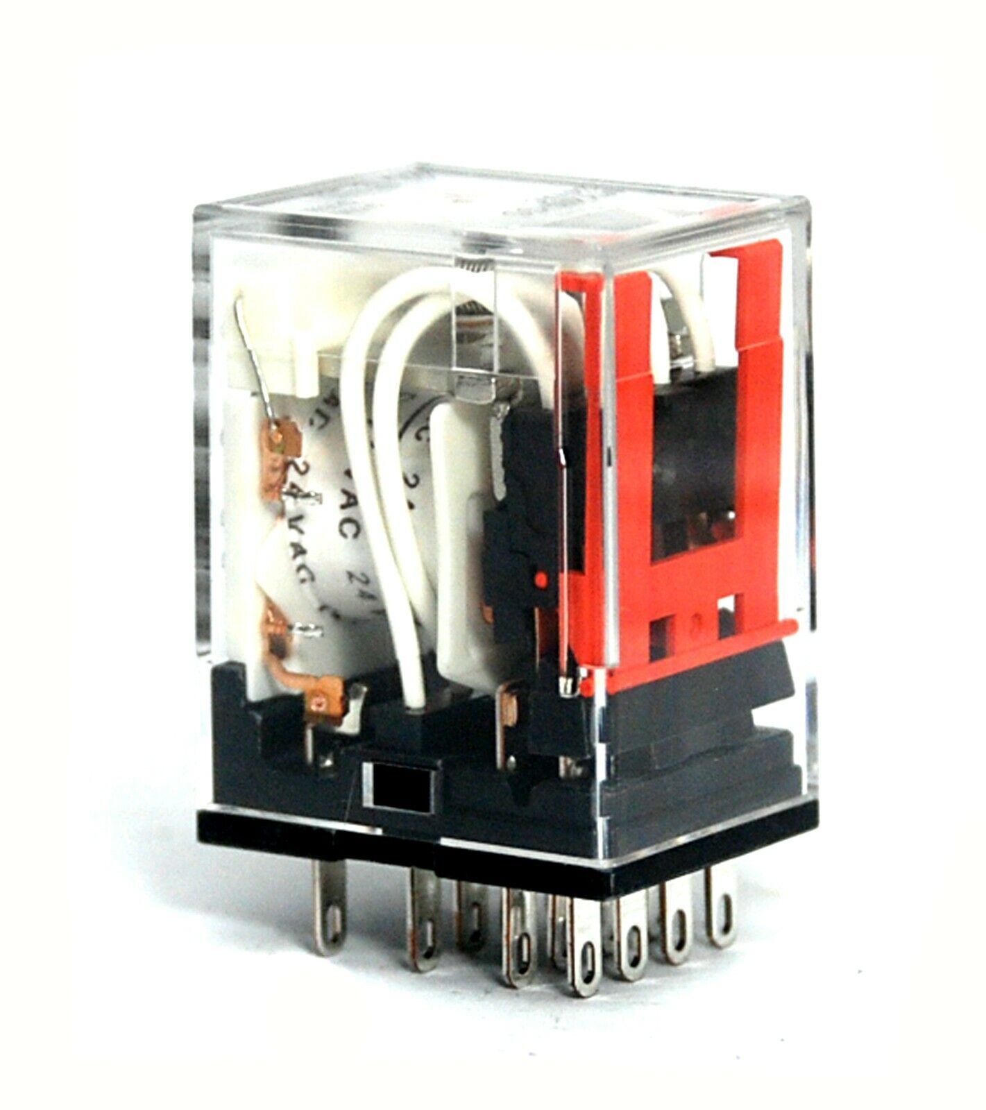 MY4N-J AC24V OMRON General Purpose Relay: 14 Pins - Relay, 4PDT, 5A @ 240V, 5A @ 28V, 24V AC.
