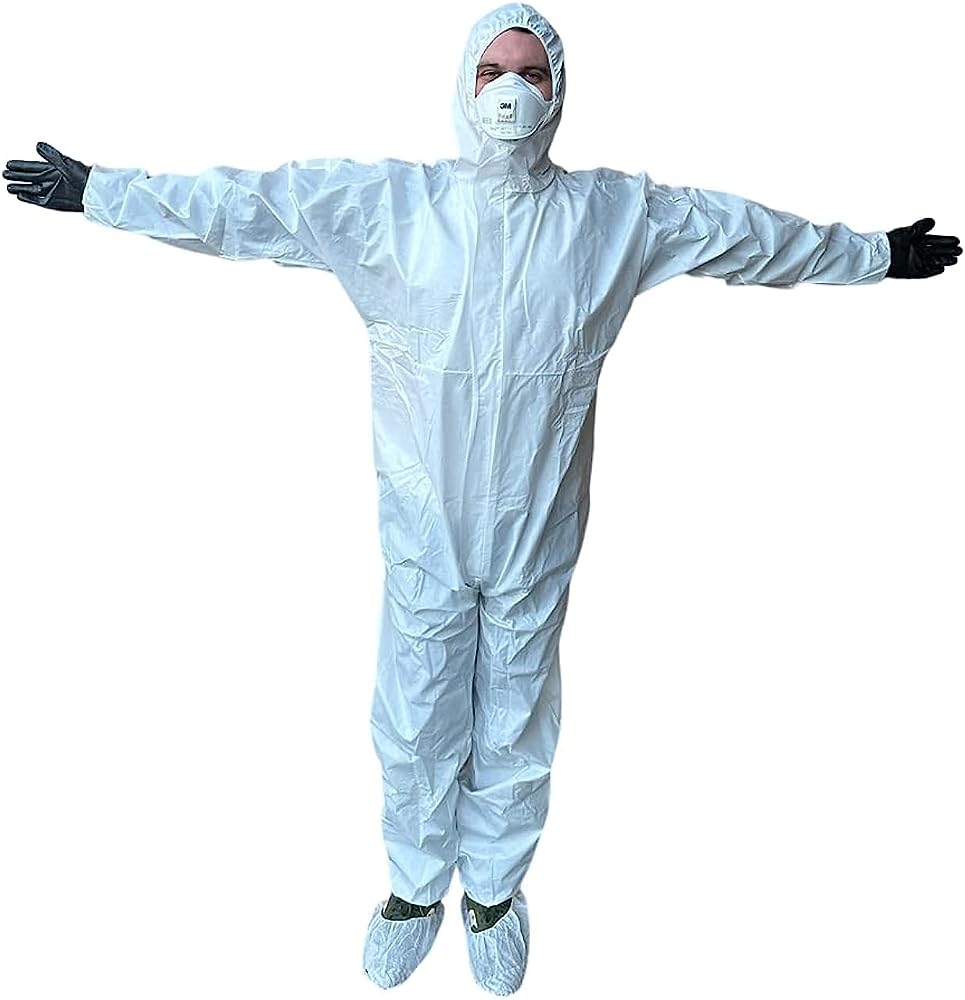 Protective Coverall Protective Coverall keebomed Hazmat suit, Chemical ...